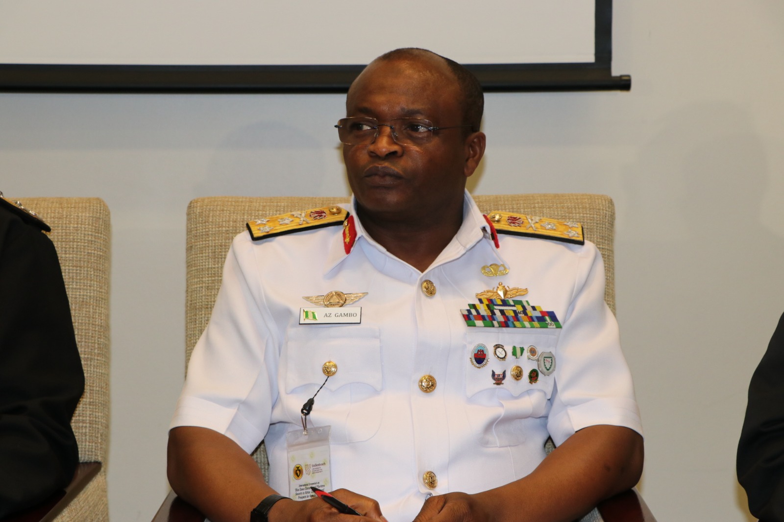 PhotoSpeak: Nigeria's Chief Of Naval Staff, Vice Admiral AZ Gambo Bags ...